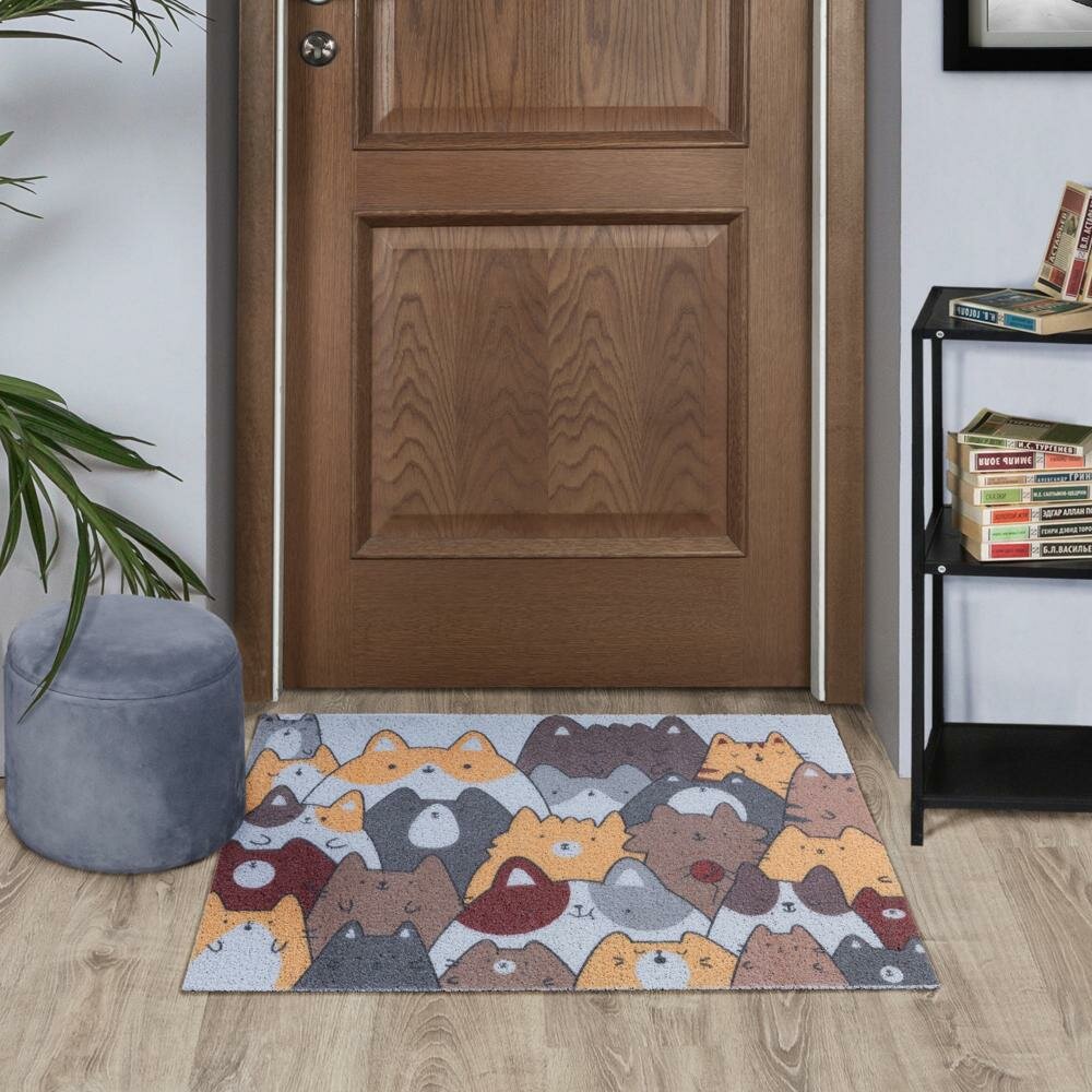 Коврик декоративный ПВХ Dabar Котики 152 60x90 см