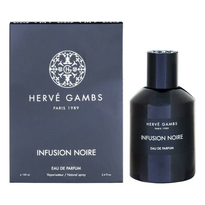 Парфюмерная вода для женщин и мужчин Herve Gambs Infusion Noire 30 мл / Духи Эрве Гамбс Инфьюжн Нуар / Чёрный настой