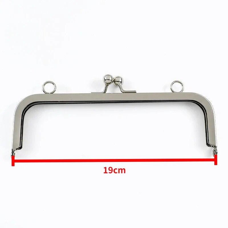 1/2/5 шт. 10/15/19 см сумка с металлической квадратной ручкой, очаровательный кошелек, рамка, женские сумки, кошелек с застежкой-поцелуем, сменные аксессуары с замком для сумок