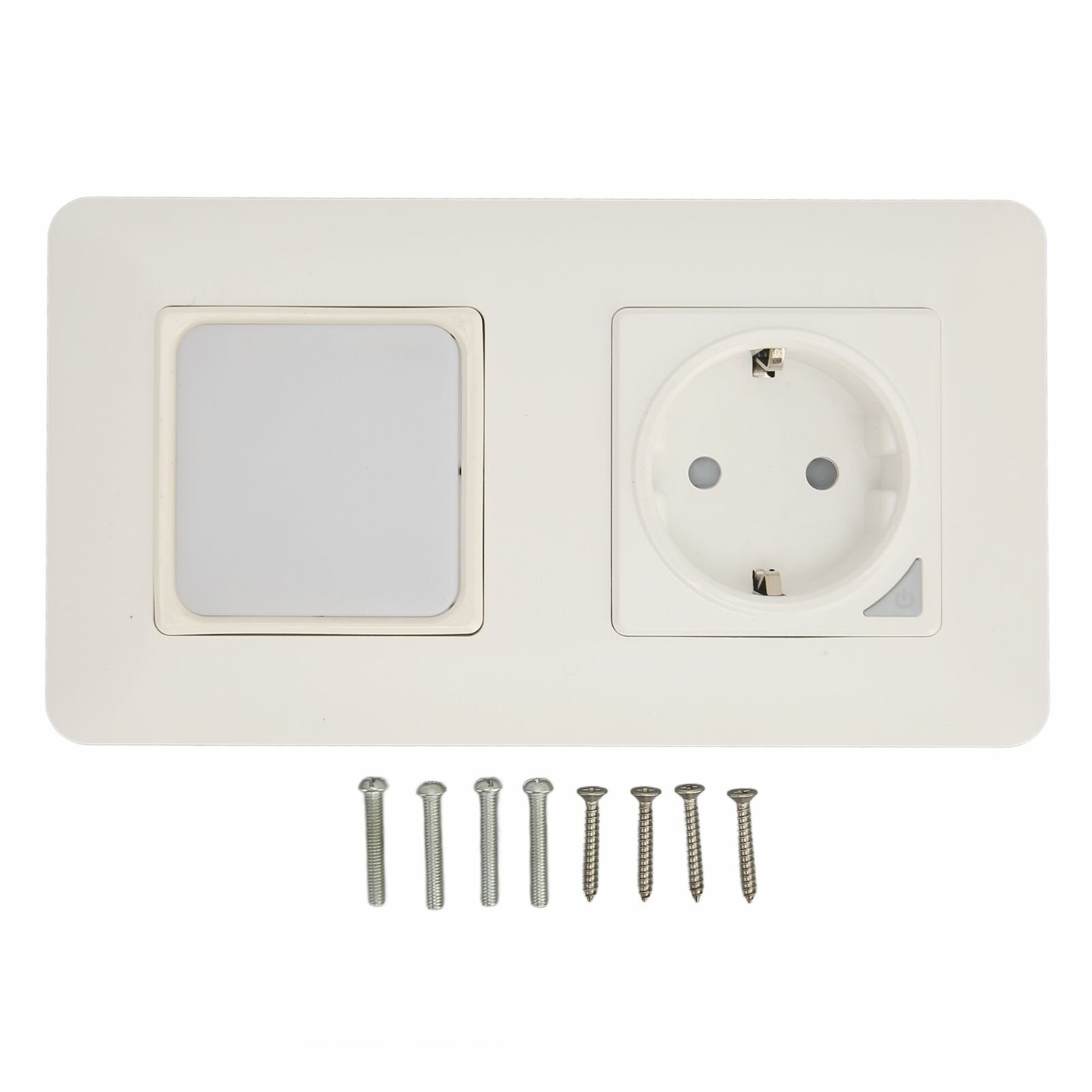 Умный выключатель и розетка 2-в-1 Wi-Fi, RGB, голос