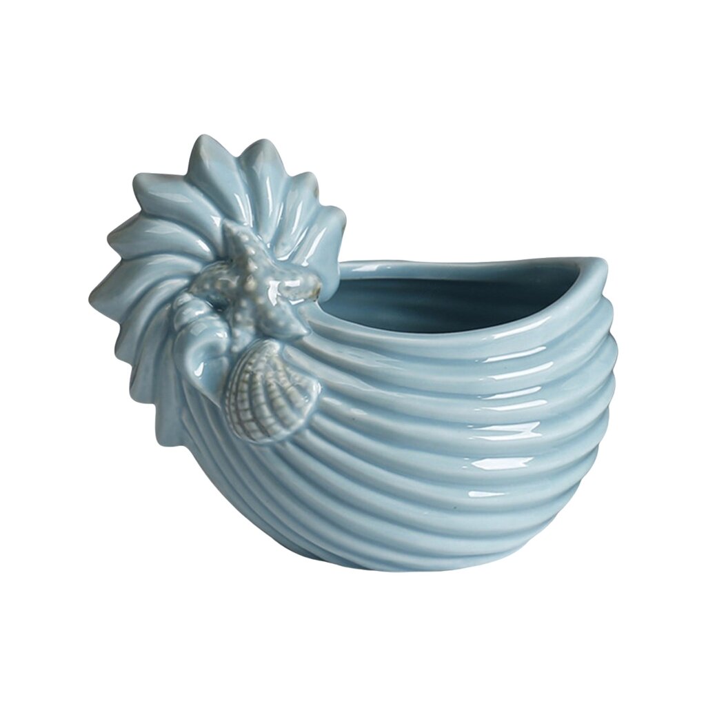 Посуда для ароматических свечей в форме раковины (без ароматических свечей)-зеленый