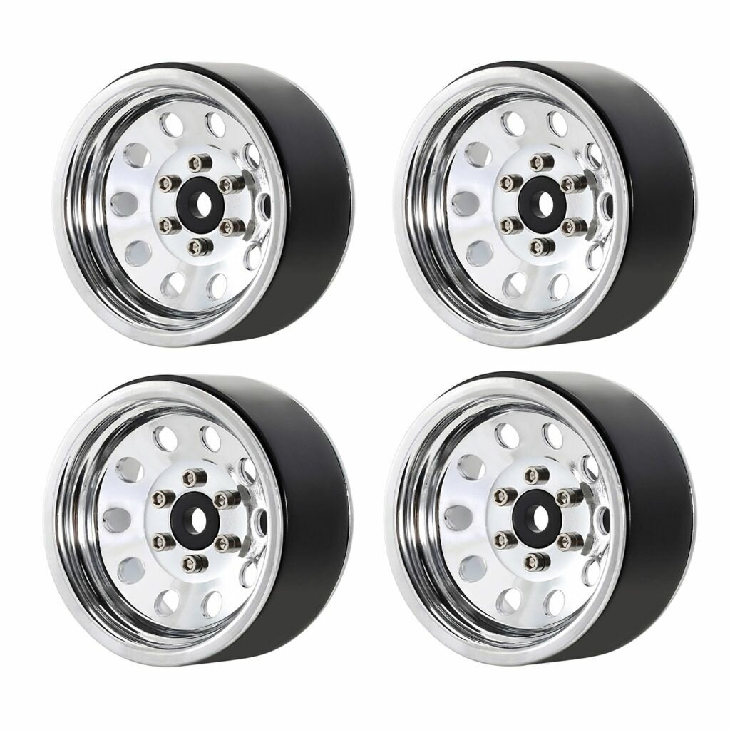 Металлическая ступица колеса, комплект бедлоков 1,9 дюйма для гусеничного автомобиля с дистанционным управлением SCX10 в масштабе 1/10, аксессуары обновления четырьмя приводами