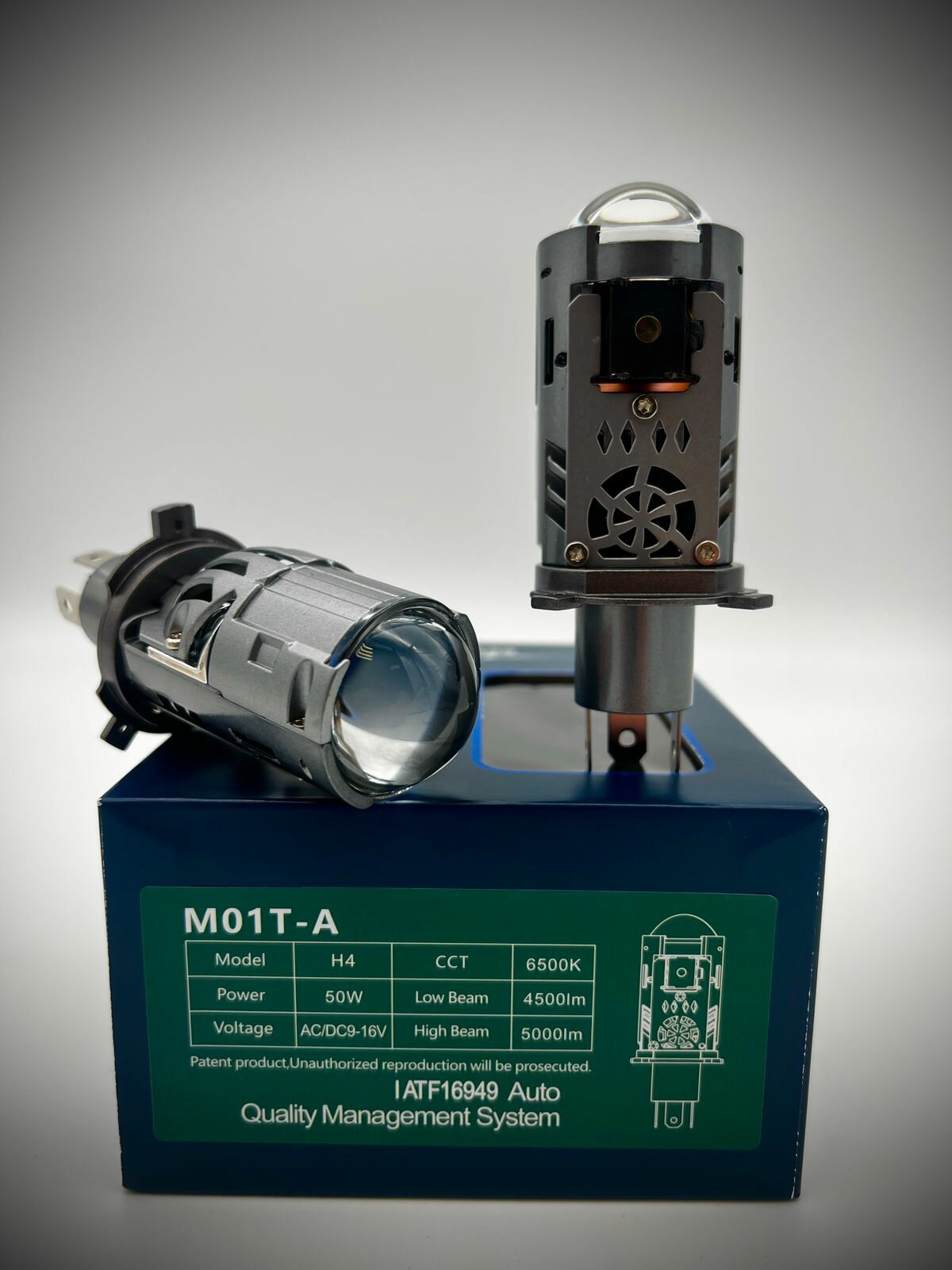 Би лед лампы H4 для Kia Spectra 2004-2011 Led лампочки в фары / Светодиодные лампы Ближний, Дальний / 50W 6500K на Кия Спектра