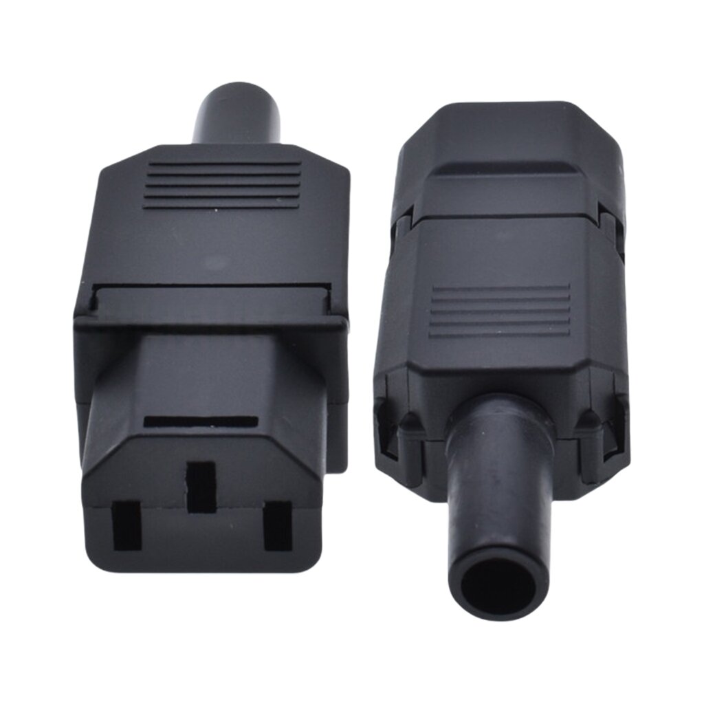 Безвинтовая клемма для обжима источника питания с разъемом для розетки черный трехконтактный штекер 10A250V-1 пара разъемов