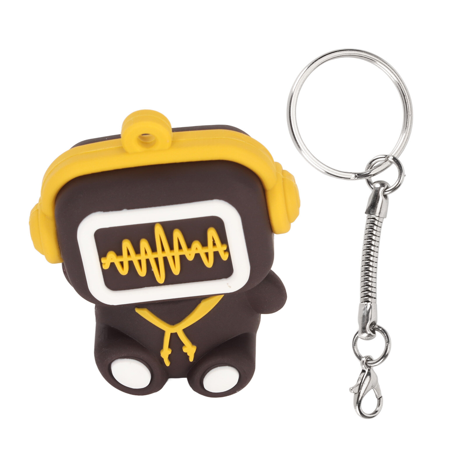 Флешка USB 2.0 в виде милой фигурки, 128 ГБ, красновато-коричневый цвет, с цепочкой, для компьютера, ноутбука, ПК.