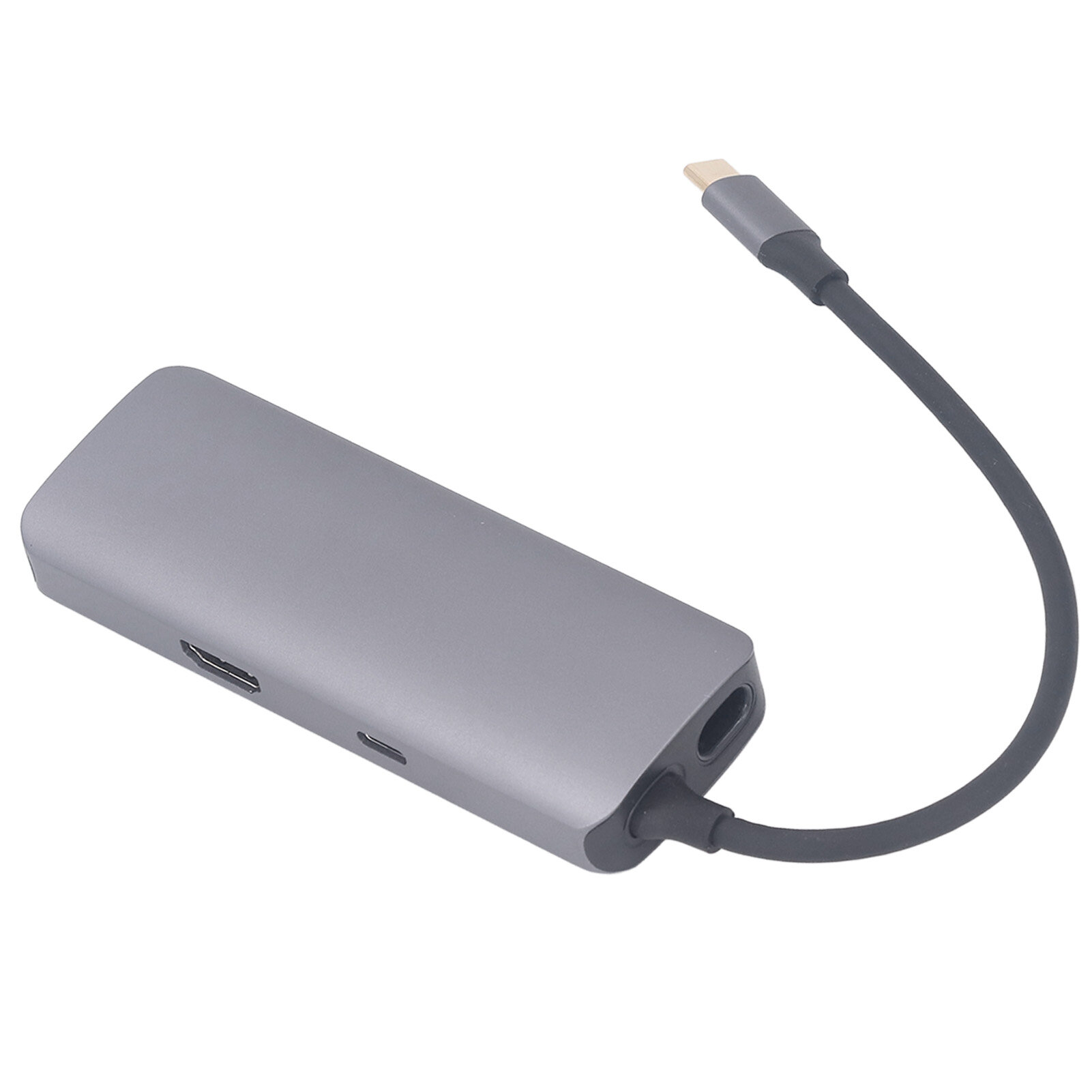 Док-станция type c из алюминиевого сплава usb 3 . 0 rj45 мультипорт 6 в 1 для windows
