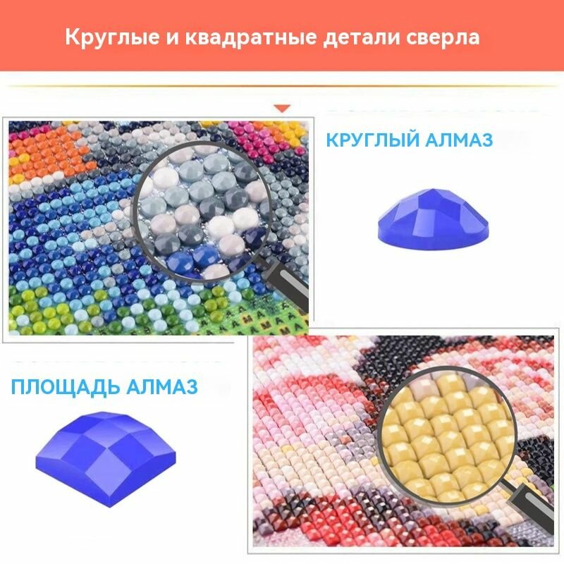 Алмазная мозаика со стразами <Вишневое дерево мечты>, серия "Круглый бриллиант/Пейзаж", 30*40 см