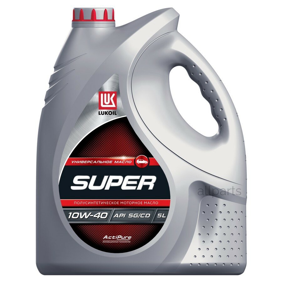 LUKOIL 19193 Масло моторное Лукойл Супер SG/CD 10W-40 полусинтетическое 5 л 19193
