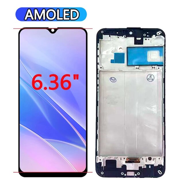 AMOLED дисплей в сборе для Samsung Galaxy M31 M315F, 6.36" с рамкой