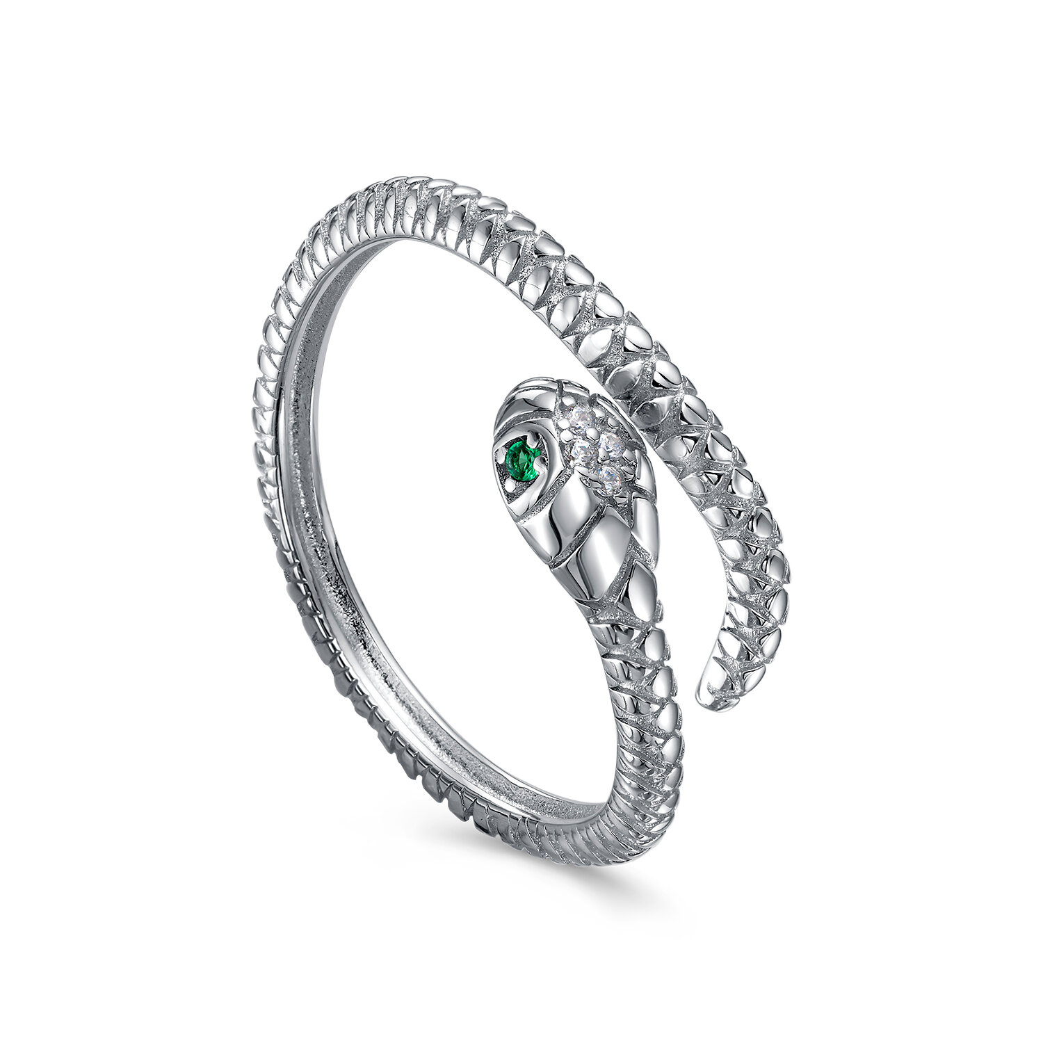 Кольцо, серебро, 925 проба, фианит