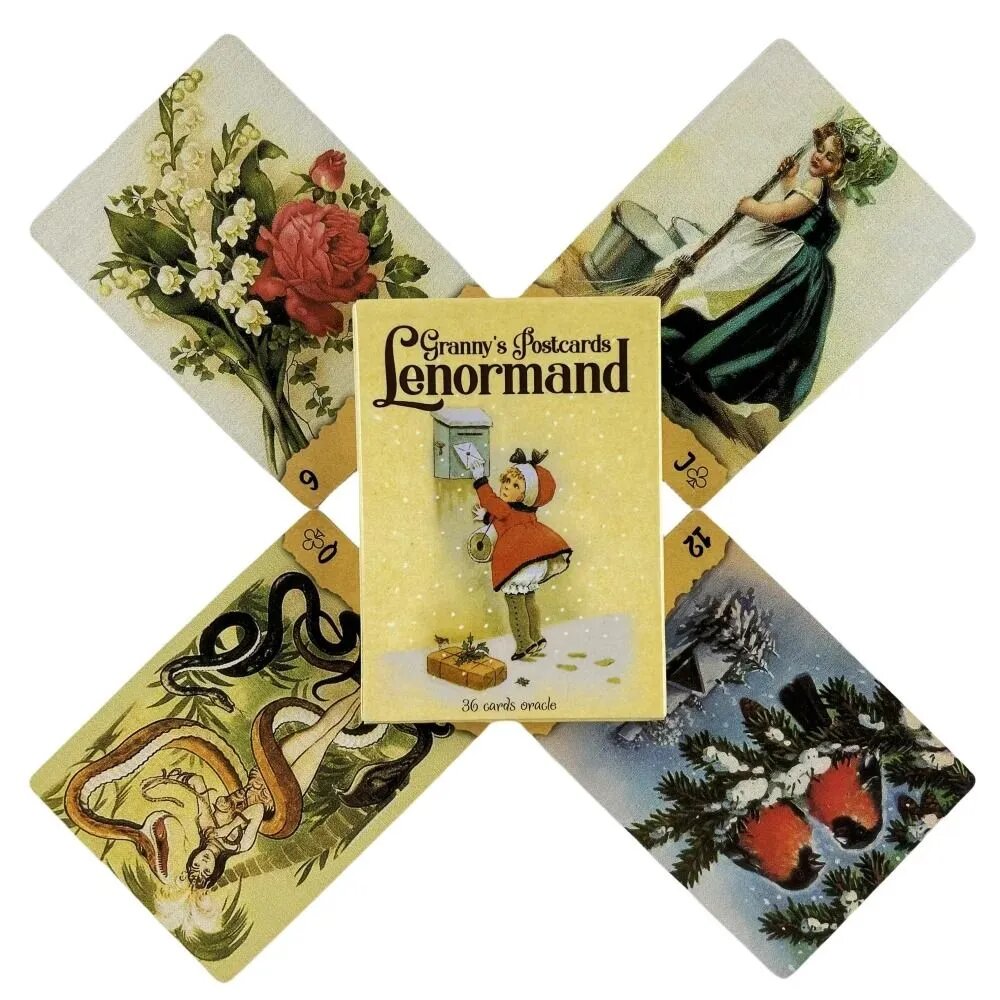 Карты таро Оракул Ленорман Бабушкины открытки/Granny's Postcards Tarot Cards Lenormand