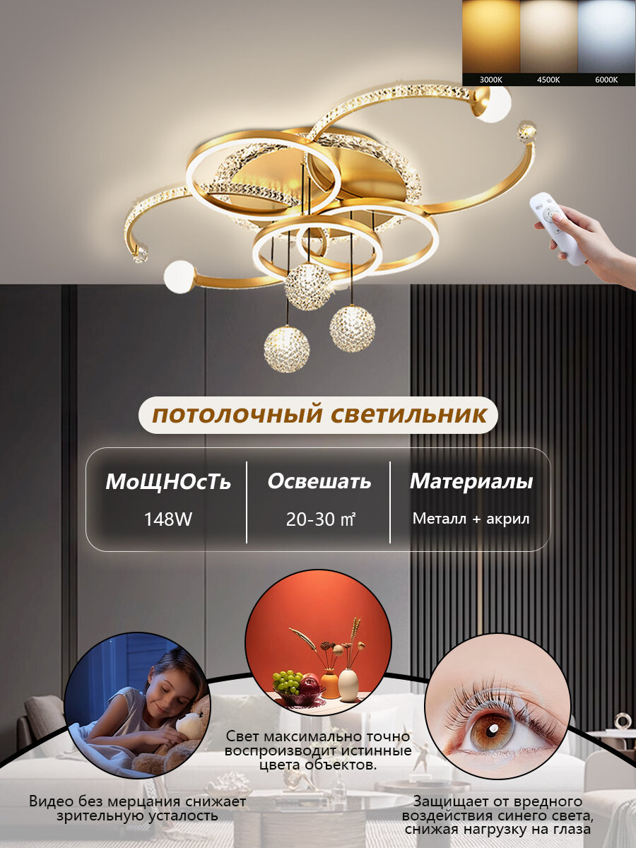 Осветительные приборы - люстра потолочная - Потолочный светильник - люстра -JC lighting