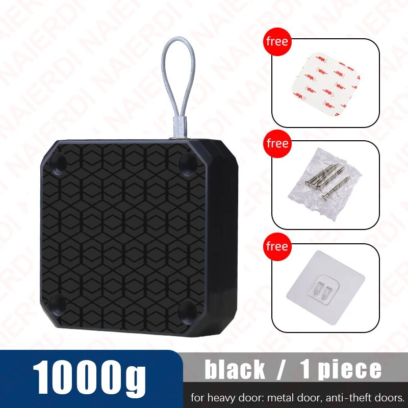 NAIERDI Автоматический дверной доводчик 500/800/1000г черный/белый 1PC Black 1000g