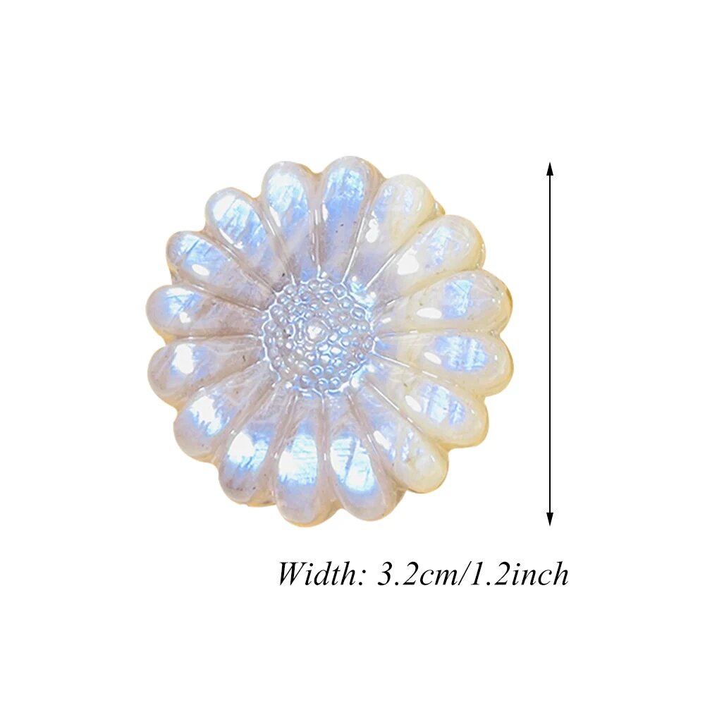 Лабрадорит, йоперлит, лунный камень, лазурит, резьба по розам, лотосу и Голубой, MS Sunflower