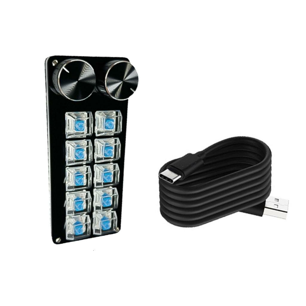 Программируемая макро-клавиатура с механическими переключателями, 10 ключей