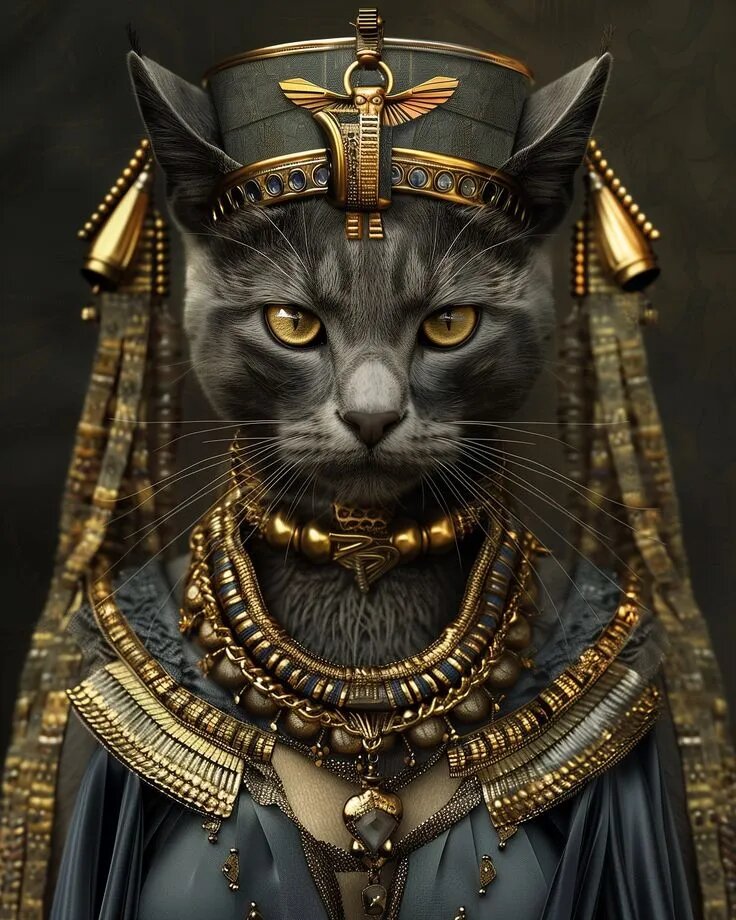 Алмазная Мозаика "сфинкс, Кот" 40*50 См, Безрамная, Идеальна Для Дома, Украшения, Подарков.