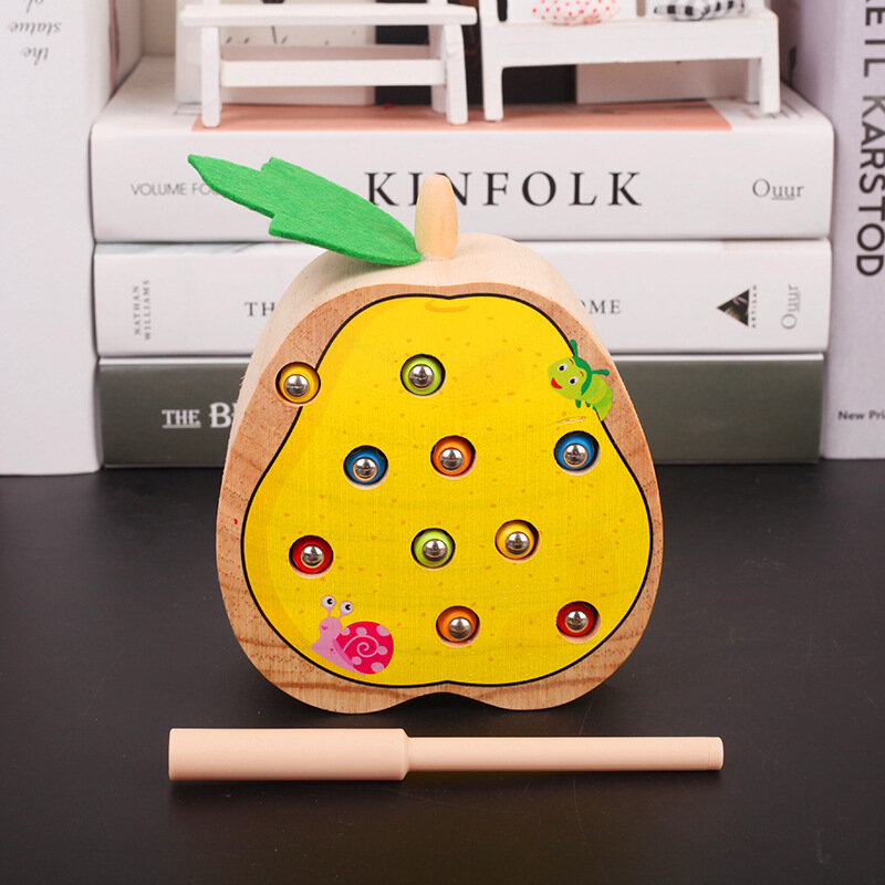 2026 Новейшая детская игрушка Магнитная игра в ловлю Гусеница 2 Монтессори Раннее образование Обучающая игрушка для детей в возрасте 1-3 с половиной года