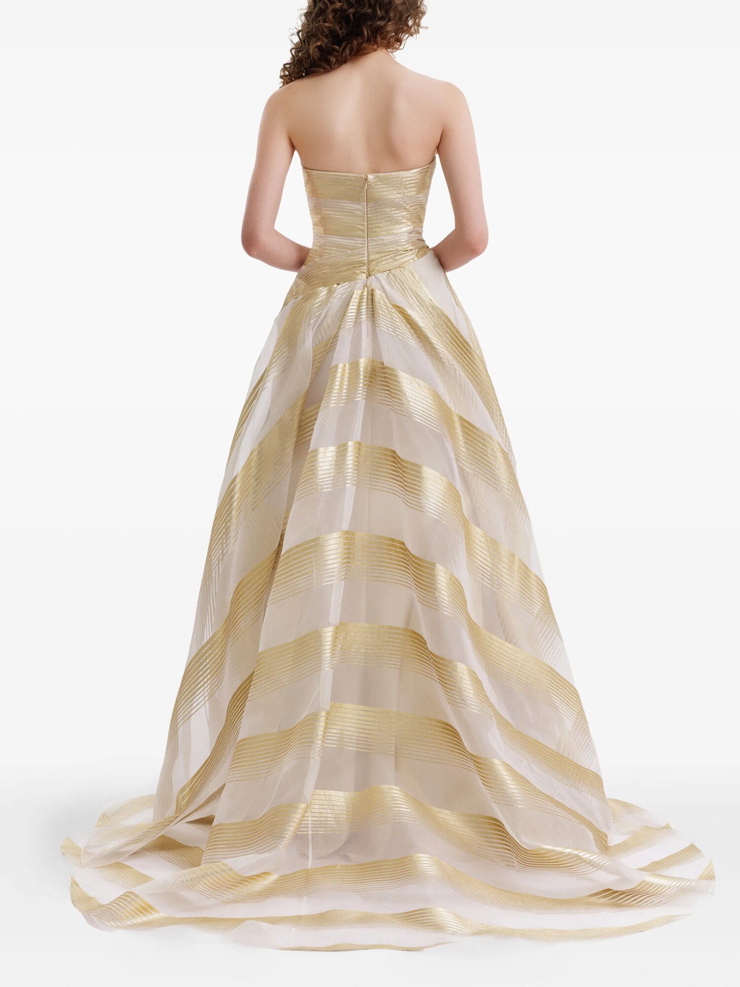 Платье Gemy Maalouf Off-shoulder gathered gown, размер 6, разноцветный — фото 1