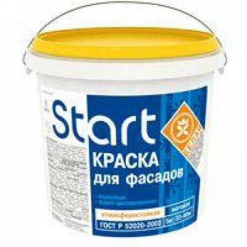 Краска старт для фасадов белоснеж 7КГ сайвер