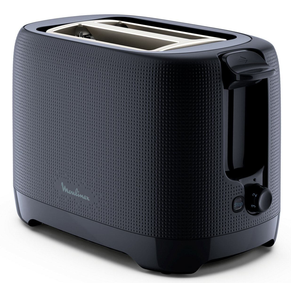 Тостер для хлеба Moulinex Morning с двумя отделениями LT2M0810, 850 Вт, черный