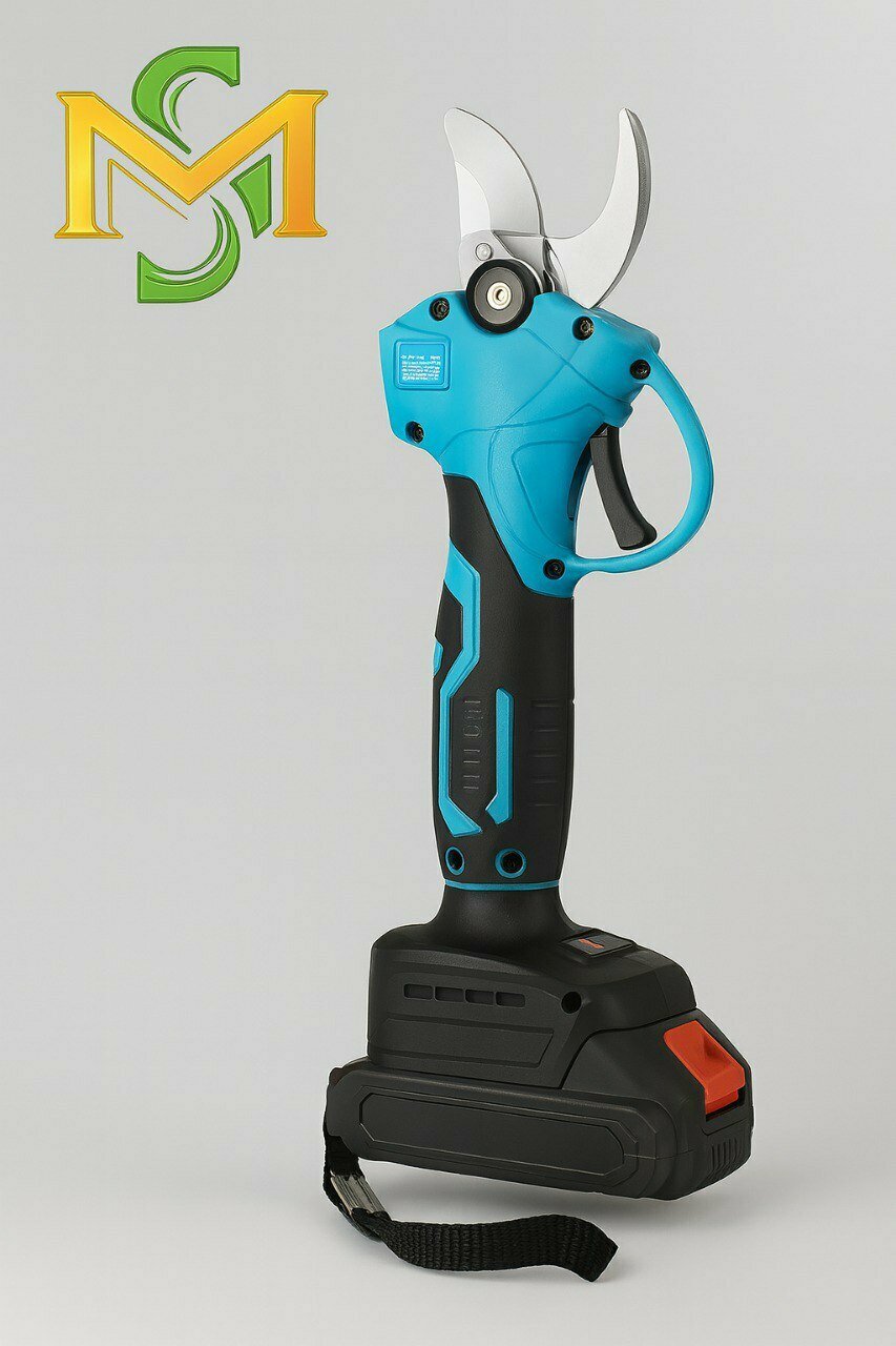 Секатор аккумуляторный садовый 2АКБ, электросекатор сучкорез ручной для сада, кейс для хранения