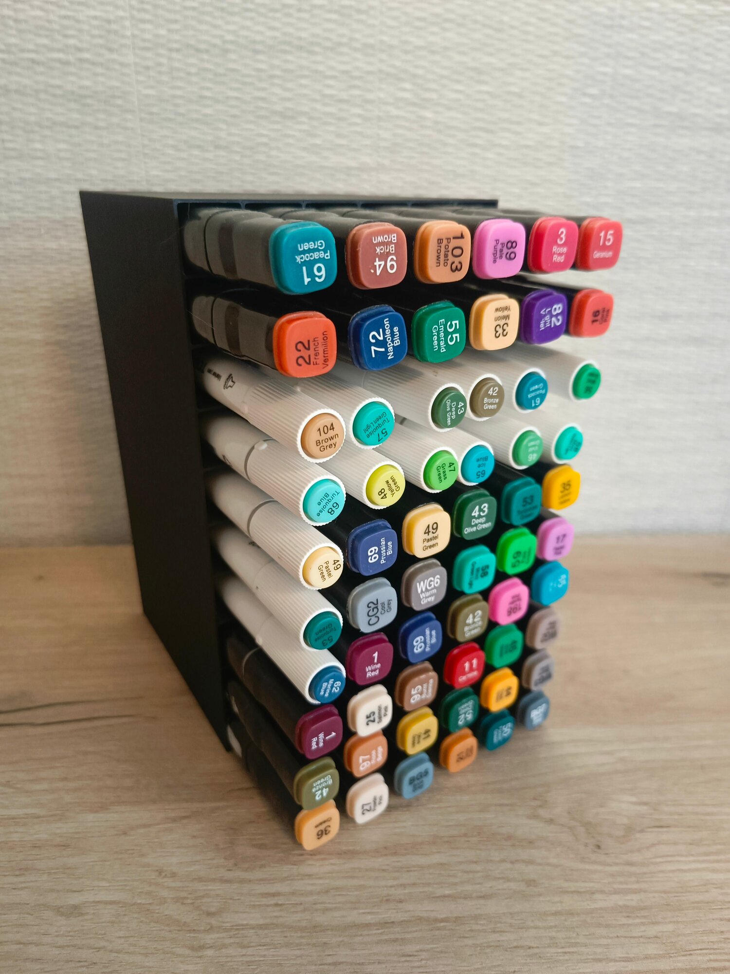 Органайзер для маркеров 60 шт (черный)