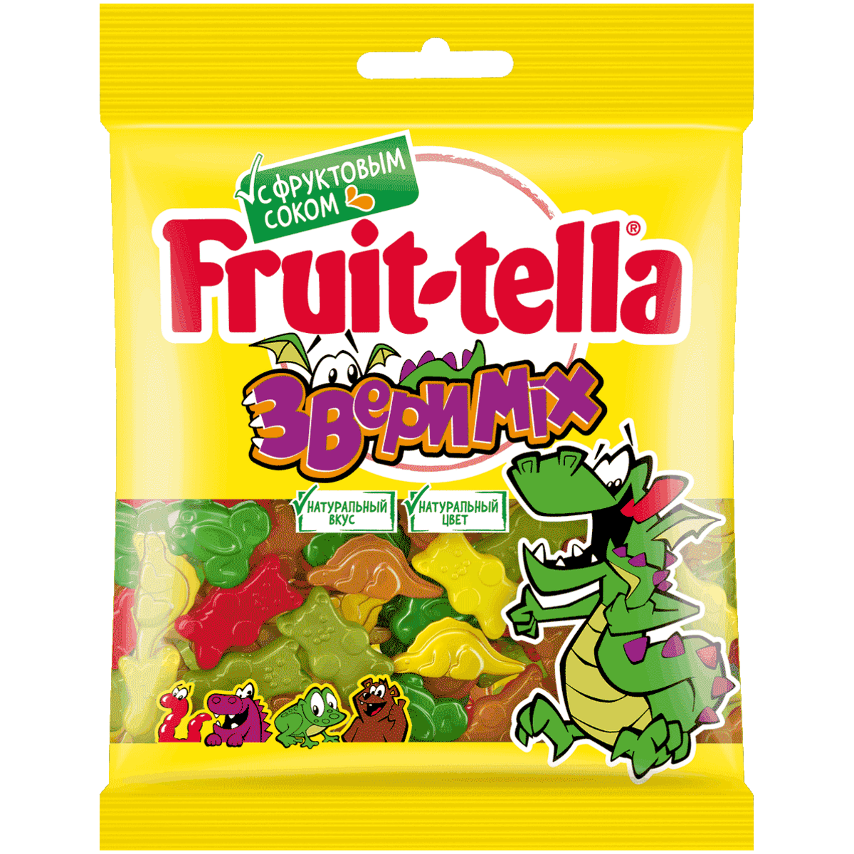 Мармелад Fruittella Звери MIX 70 г