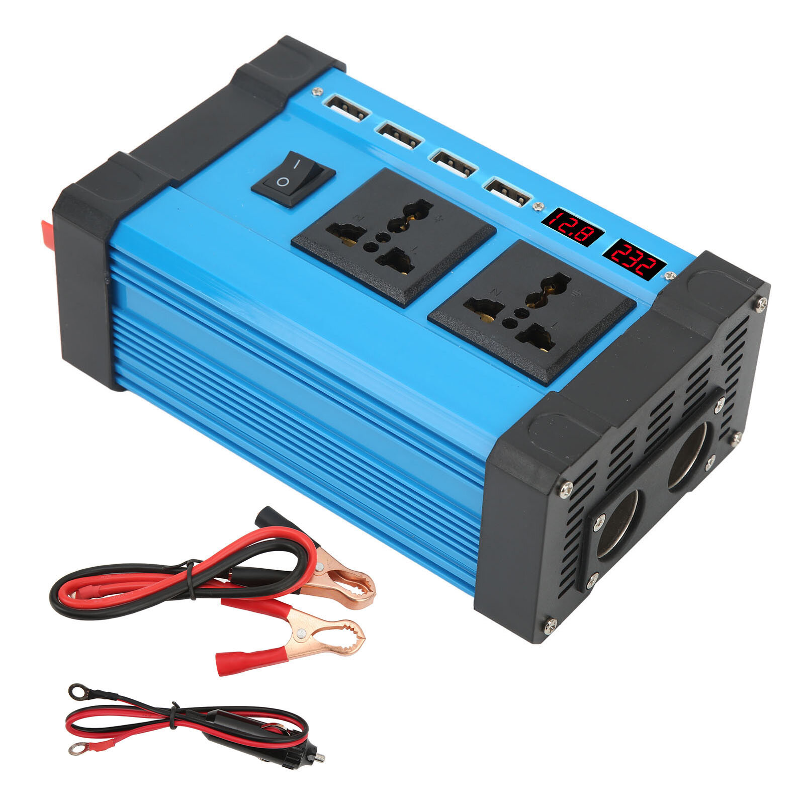 Инвертор 300W модифицированный синус, быстрая зарядка, автомобильный солнечный инвертор, смарт двойн