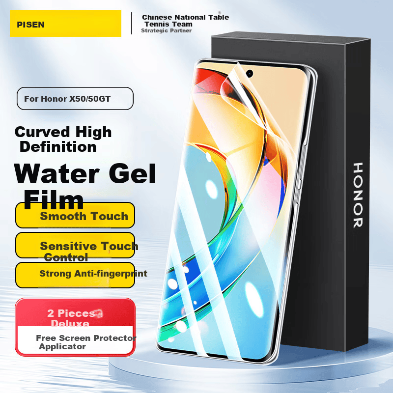 Pisen защитная пленка для Honor X50/50GT из гидрогеля с закругленным краем - HD, устойчивая к царапинам и отпечаткам