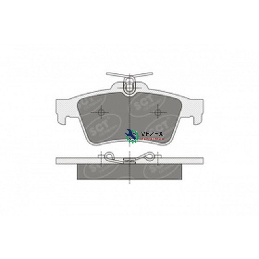 SCT GERMANY SP357 Колодки тормозные дисковые