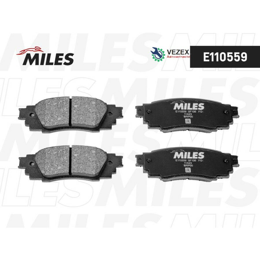 MILES E110559 Колодки тормозные задние (Смесь Semi-Metallic) LEXUS RX 15- E110559