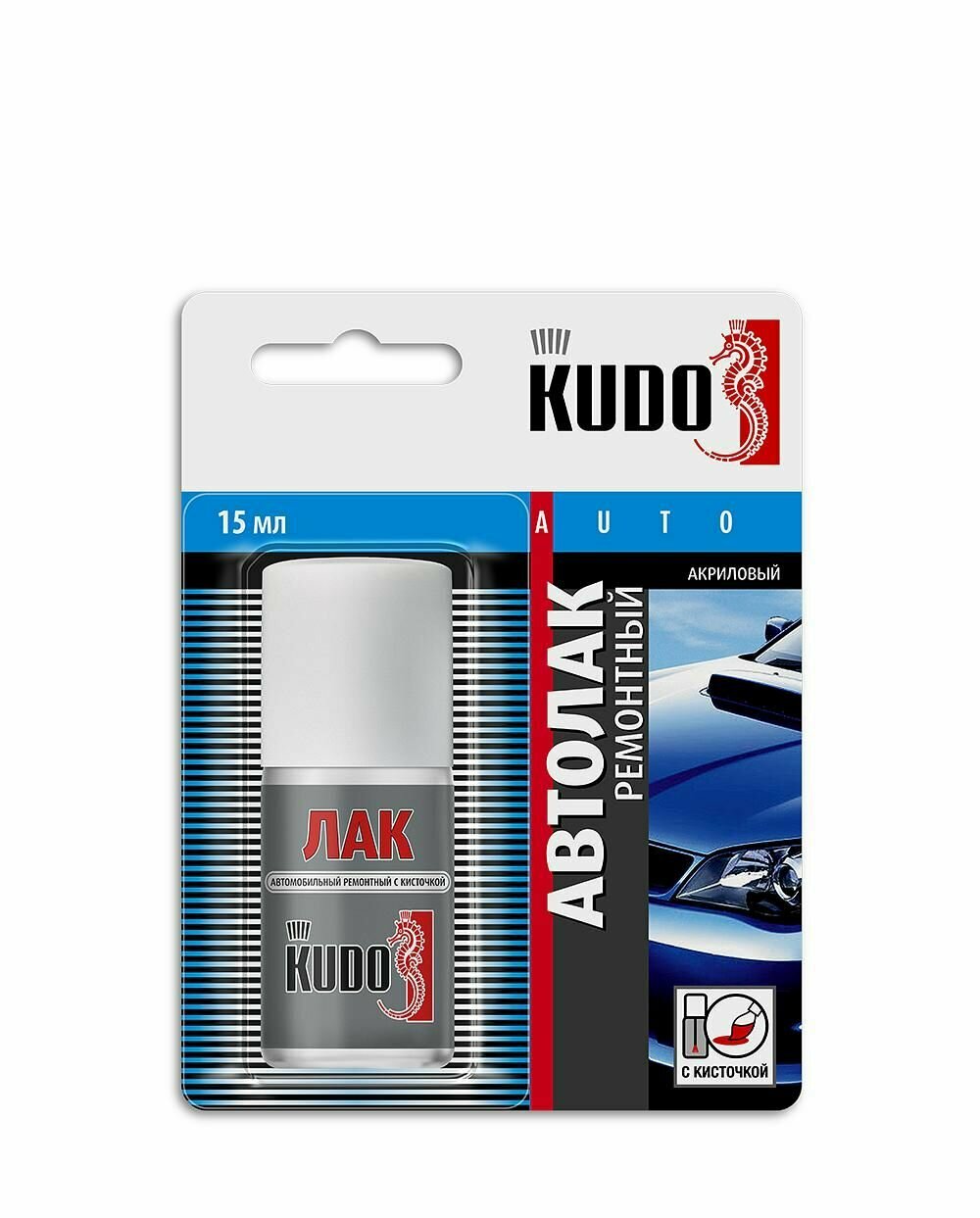 KUDO KU70000BB Лак автомобильный ремонтный с кисточкой 15 мл KUDO KU70000BB