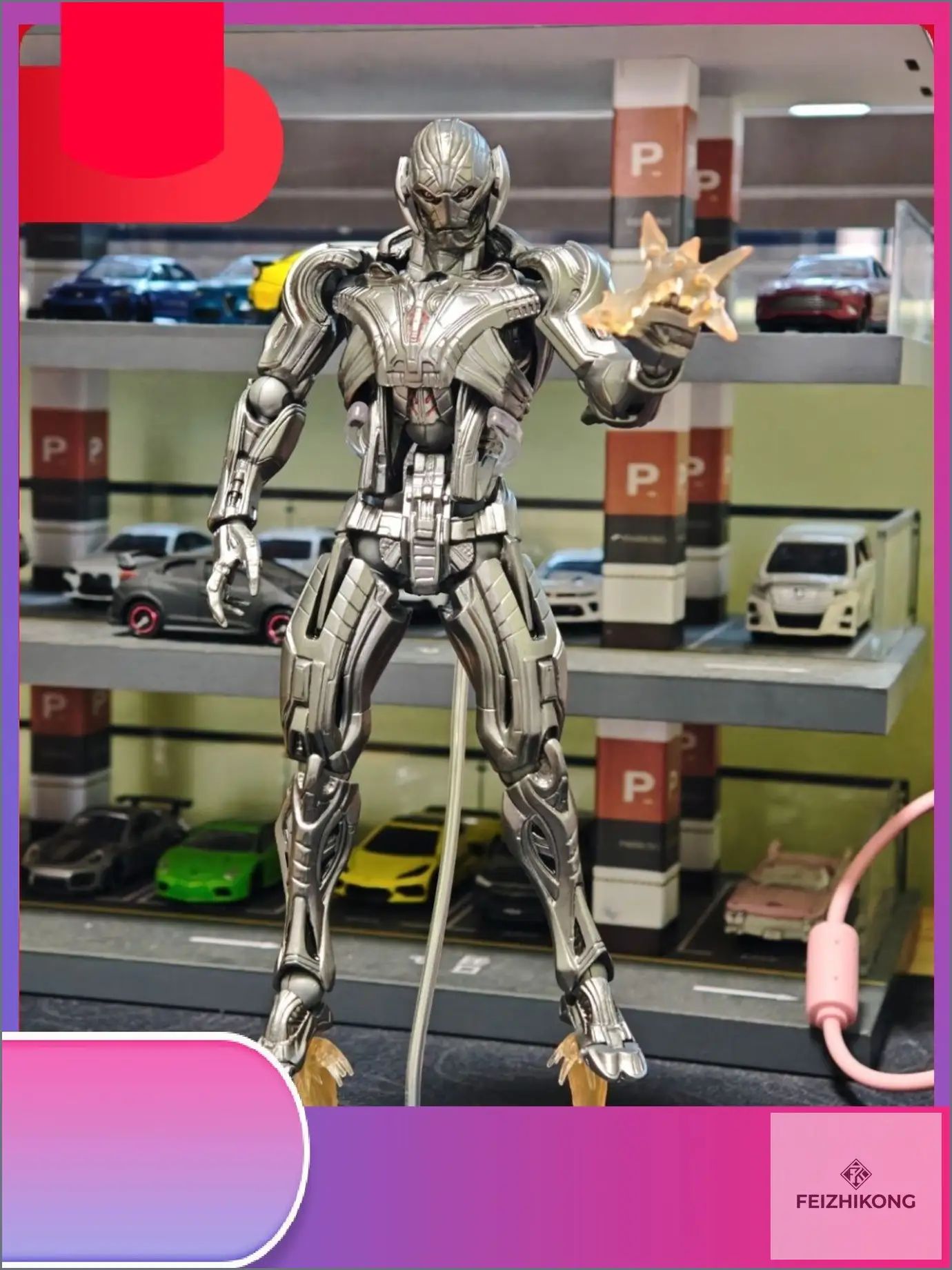 Марвел фигурка Мстители/Avengers, Ultron/Альтрон(мультиаксессуары, подвижные конечности)