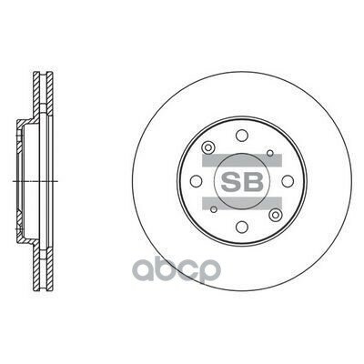 Диск тормозной Sangsin brake арт. SD4113