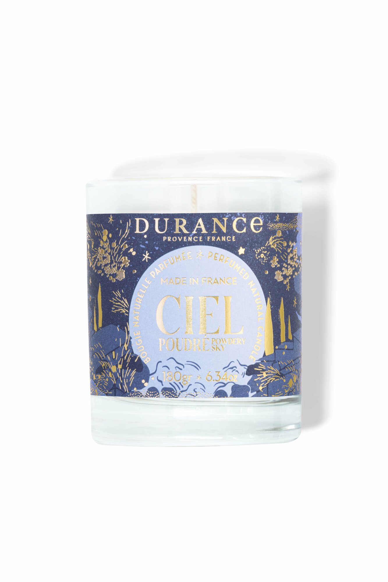 Durance / Ароматическая свеча 180гр Пудровое небо/Powdery skies