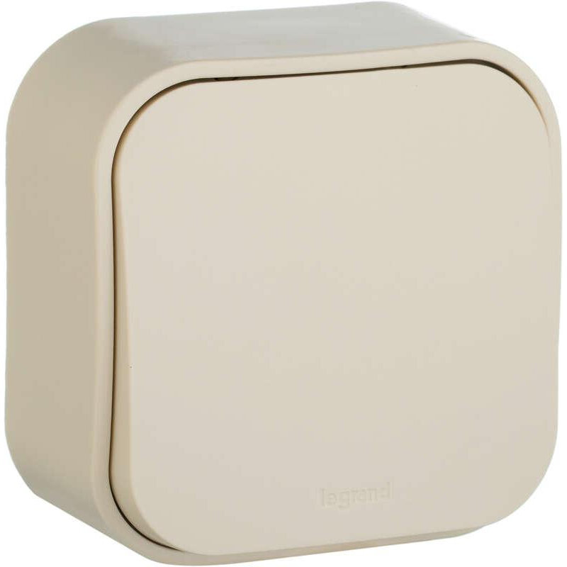 Выключатель 1-кл Legrand Quteo наружн. 10AX IP20 сл. кость 782230