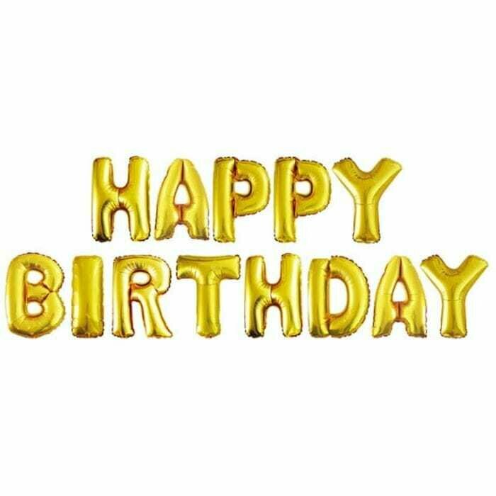 Воздушные шары С днем рождения, буква 41см