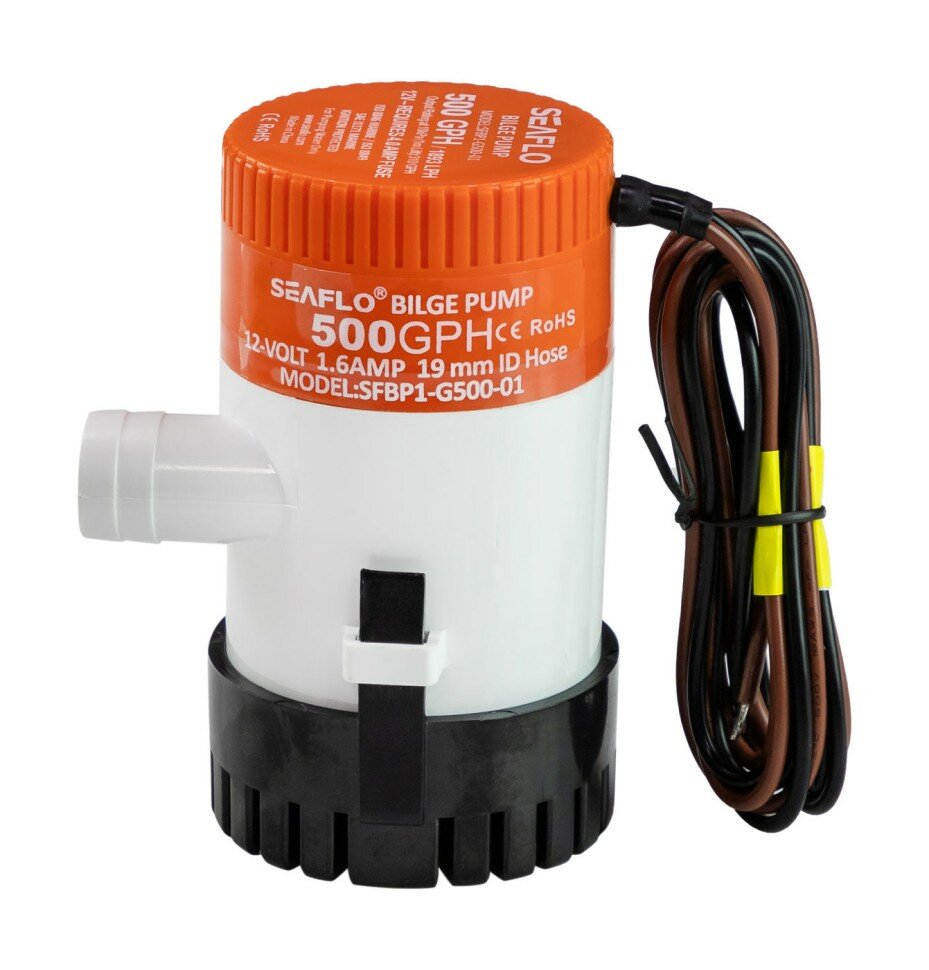 Помпа осушительная 12 В, 500GPH (1892,5 л/час), SeaFlo (Москва)