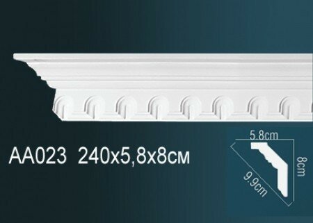 Карниз Потолочный Perfect AA023F Гибкий Д240xШ5.8xВ8 см /Перфект.