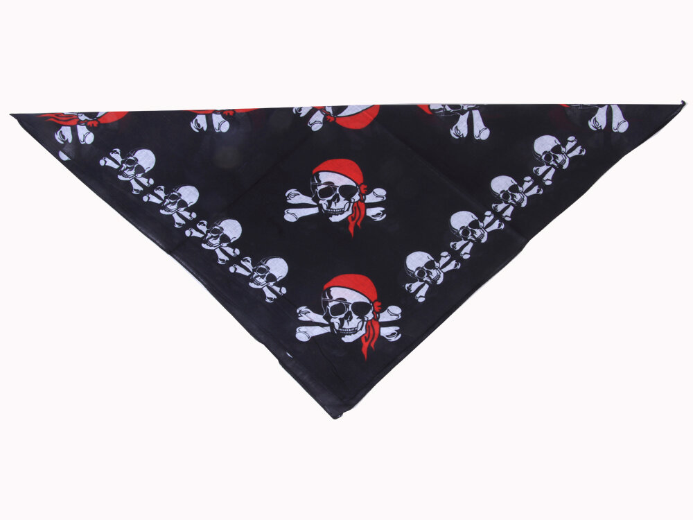 Бандана-платок "Весёлый Роджер-2" (Цв: Черный )