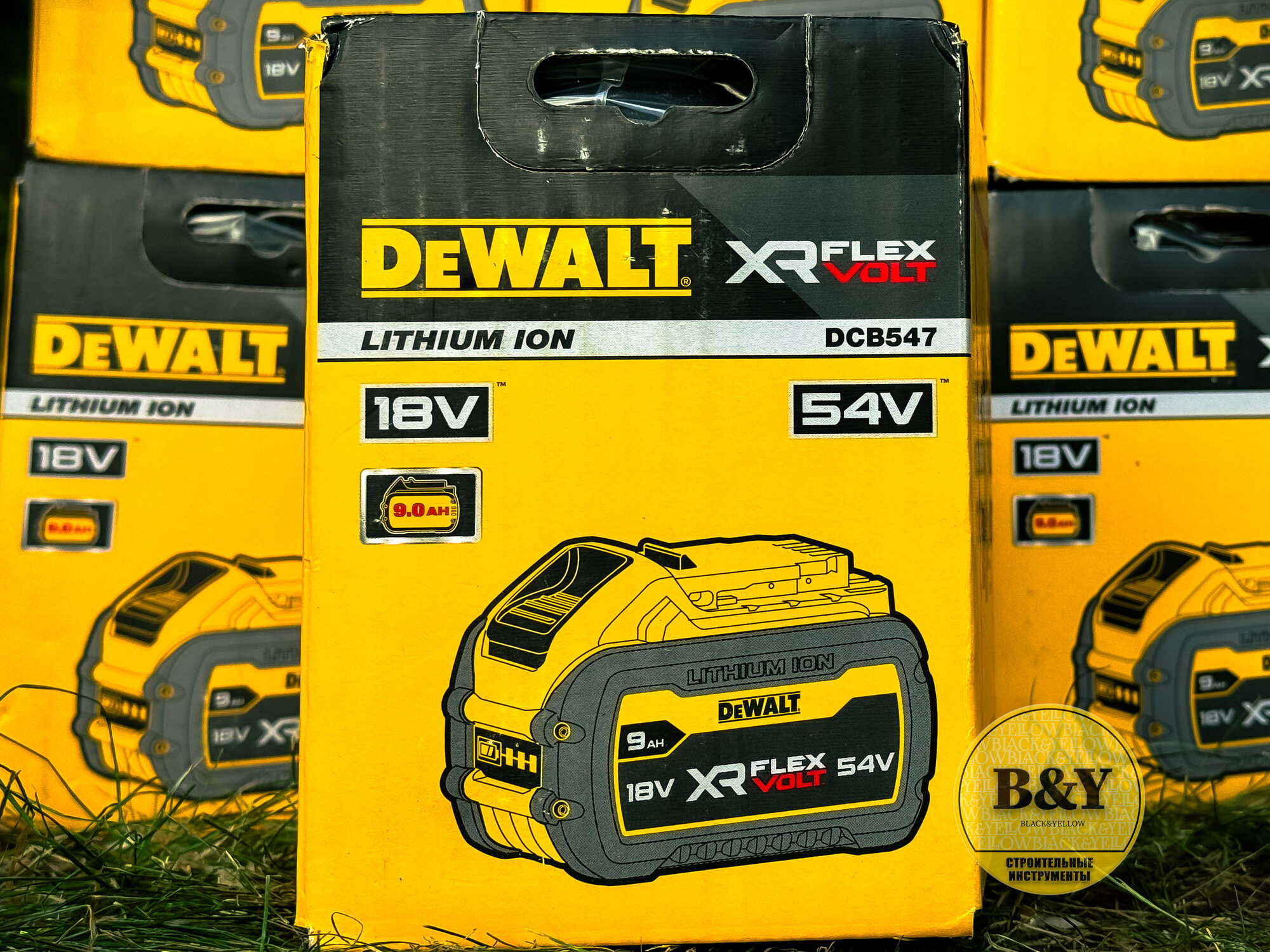 Аккумулятор DeWalt FLEXVOLT, Li-ion, слайдер, 18 V/54 V, емкость 9 Ah