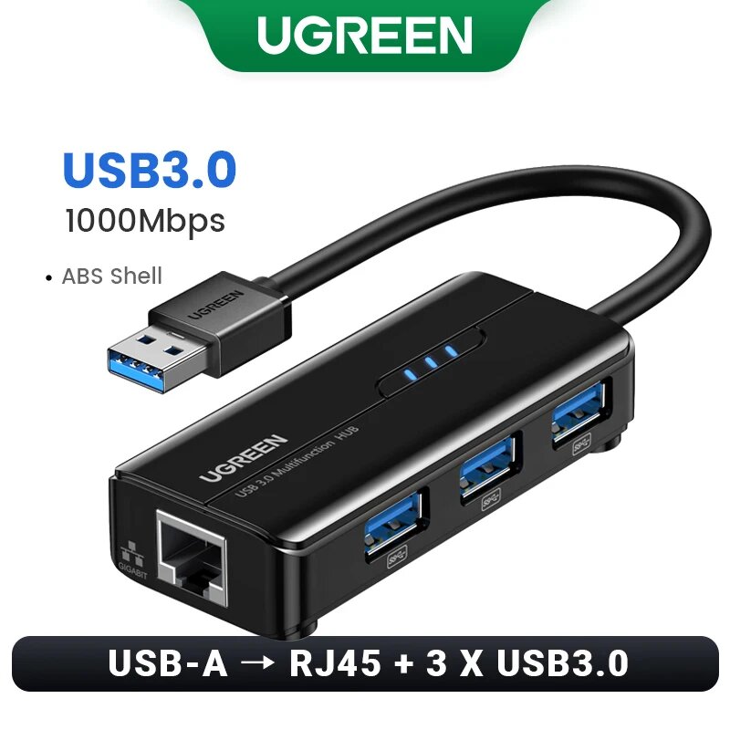 UGREEN USB Ethernet адаптер 1000 Мбит/с USB3.0 1000Mbps