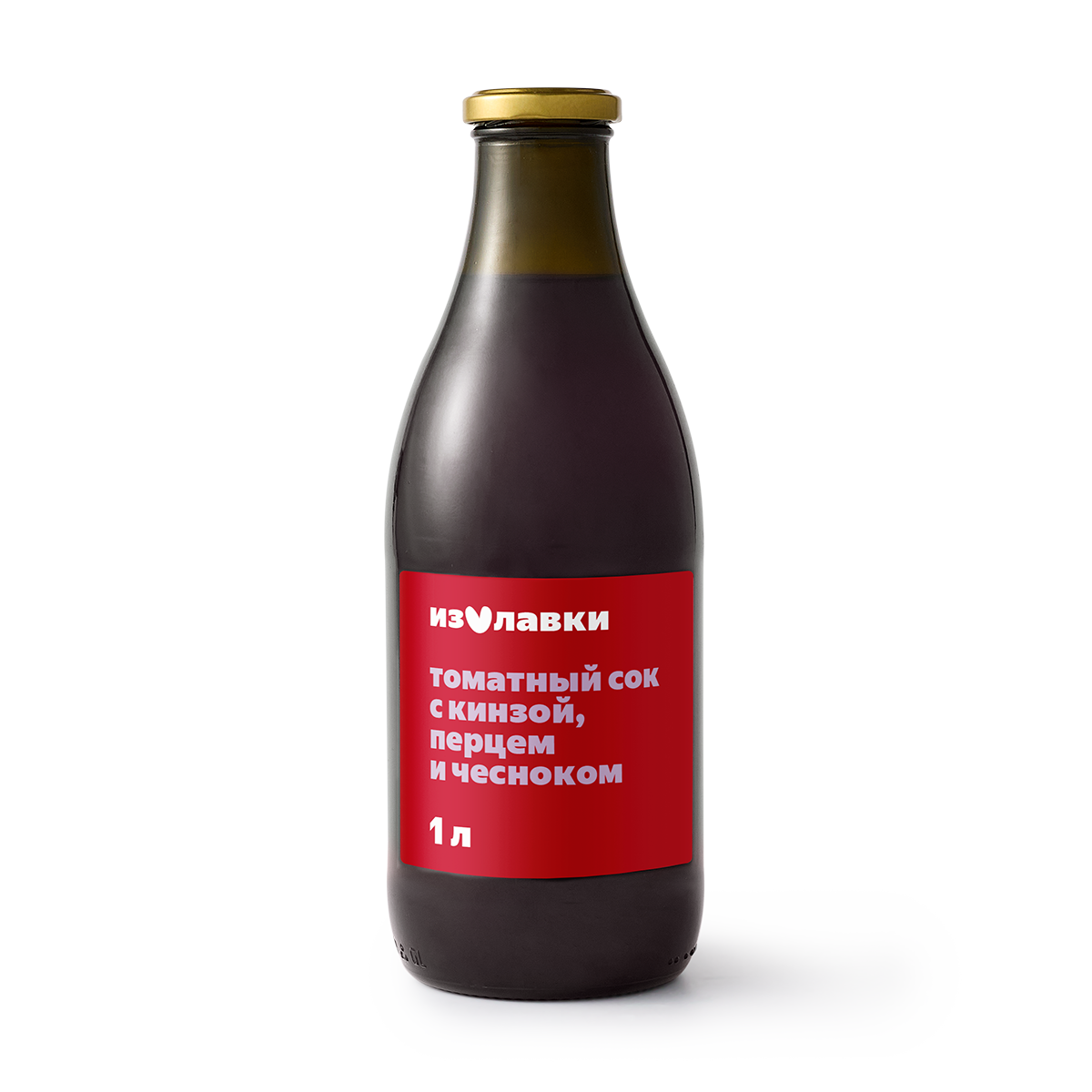 Сок "Из Лавки" томат-кинза-перец-чеснок, стеклянная бутылка, 1 л