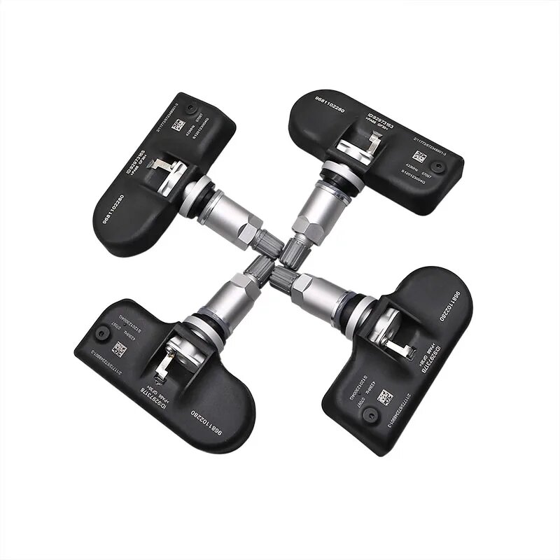 9681102280 Для Citroen C4 C5 C6 C6 Peugeot 1007 207 307 407 508 607 807 Датчик давления в шинах 4 шт. TPMS 433 МГц 9673198580