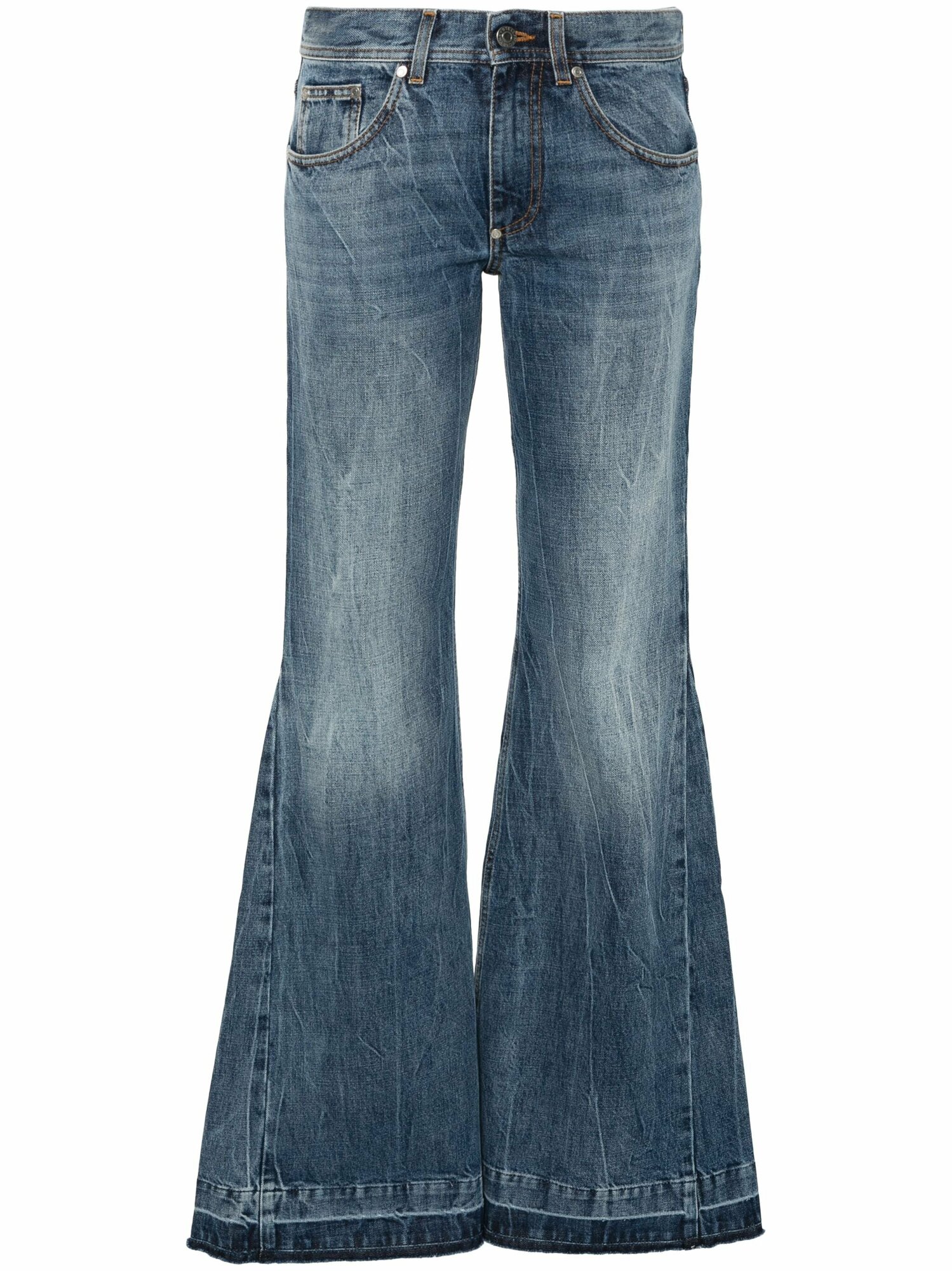 Джинсы клеш Mid-rise flared jeans 