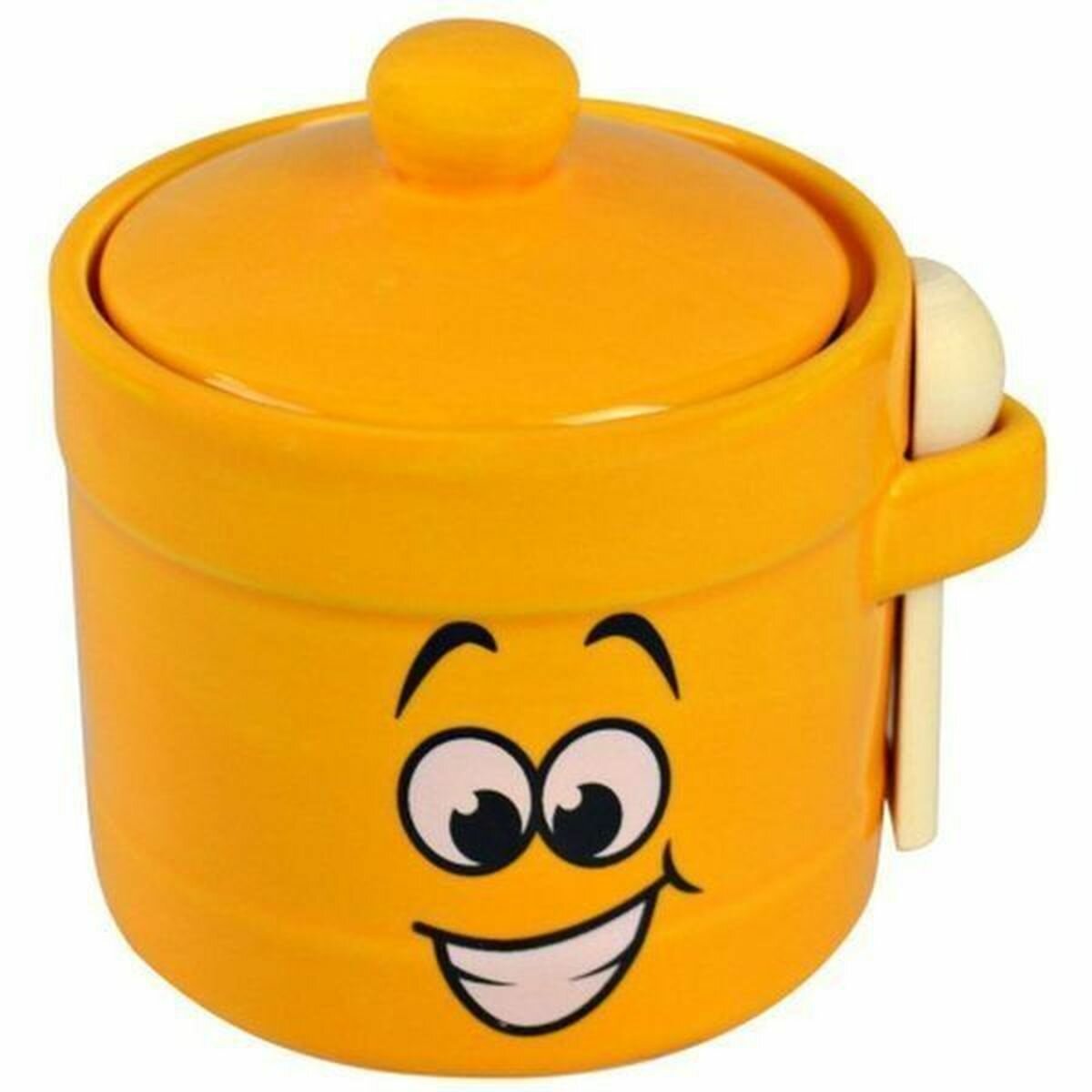 Банка для сып продуктов Smile 450мл + ложка l=9см (керамика)