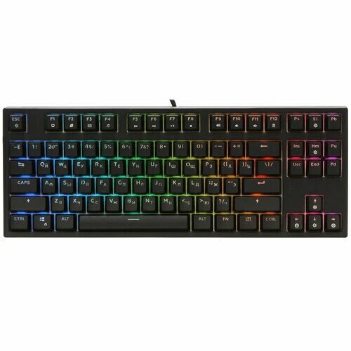 Клавиатура проводная DEXP Mace , механическая Ruby Red, клавиш - 87, USB, черная