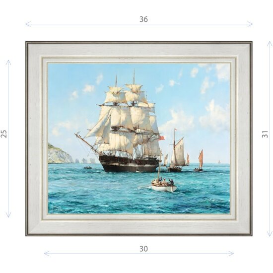 Картина Декор Депо Монтегю Доусона Завершение пути Матовая бумага в раме без стекла 31х36 см, DDK53063E20W30H25P24