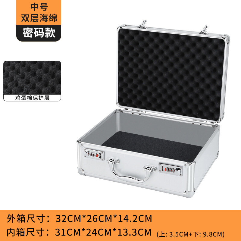 Набор инструментов DIY из алюминиевого сплава, многофункциональный портативный ящик для оборудования, инструментов, страхового хранения, алюминиевый кейс для домашнего использования