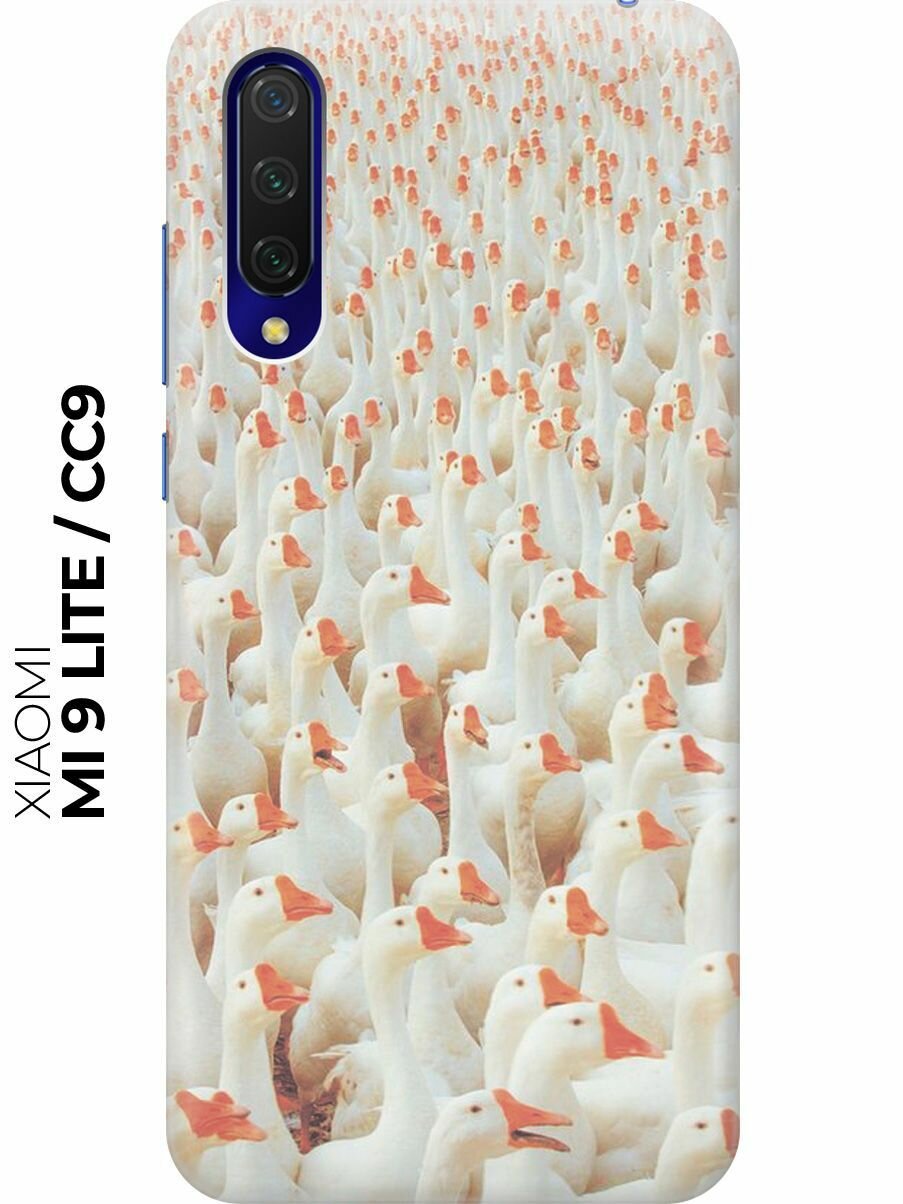 Силиконовый чехол Миграция гусей на Xiaomi Mi 9 Lite / CC9 / Сяоми Ми 9 Лайт / Ми СС9